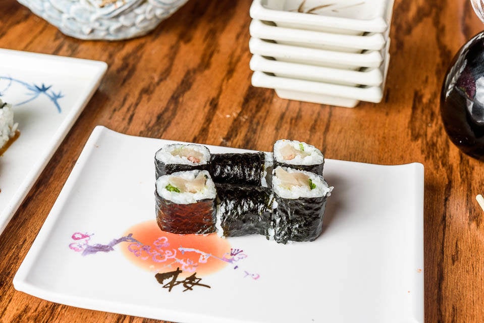 Yellowtail w/ Scallion Roll • | Sushi Cafe